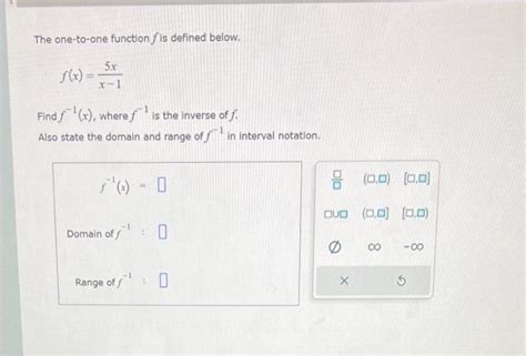 solved the one to one function f is defined below