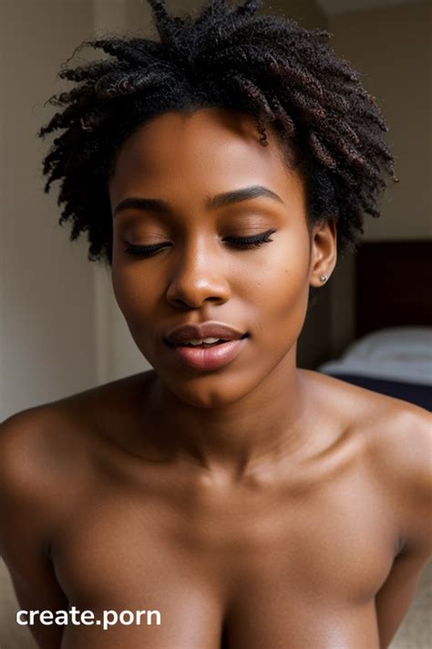 18 Light Skin African Orgasm AI Porn