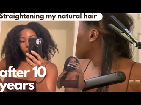 Straightening My Natural Hair For The First Time In 10 Years Kipozi