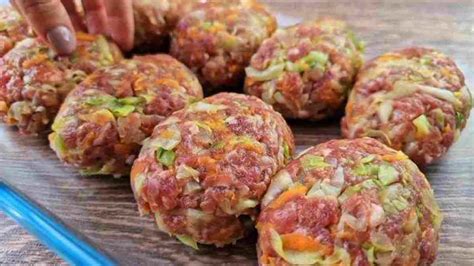 Boulettes de viande aux légumes une saveur différente qui ravira