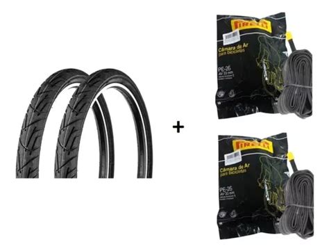 Par Pneu 26x1 95 Levorin Slick Praieiro Camaras Pirelli Frete grátis
