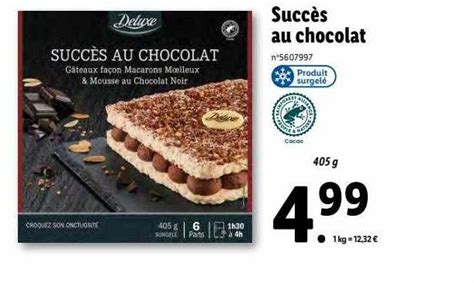 Promo Succès Au Chocolat Deluxe chez Lidl iCatalogue fr