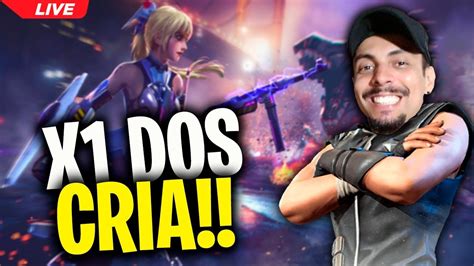Free Fire Ao Vivo X Dos Cria Jogando Inscritos Sala