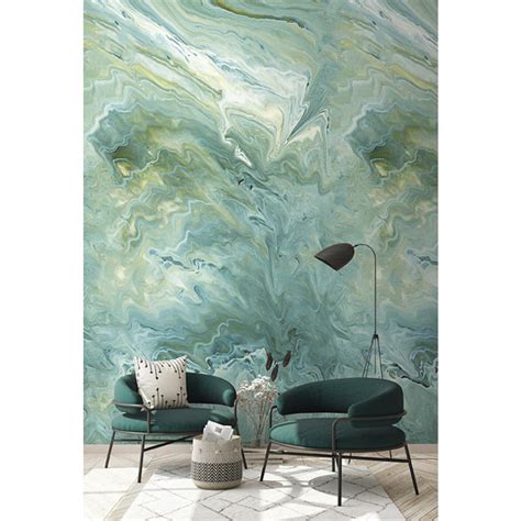 Tapeta Cienna Grandeco One Roll One Motif A Green Marble