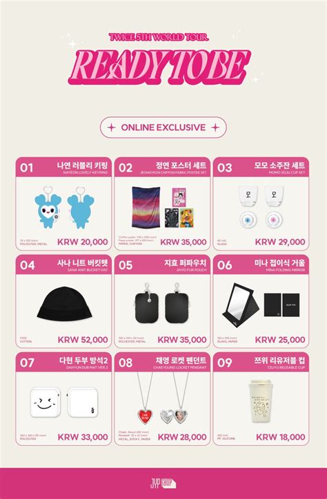 TWICE On Twitter RT TheJYPshop TWICE 5TH WORLD TOUR READY TO BE