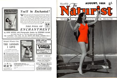 Mature Listing The Naturist Magazine August 1952 Nudism Etsy