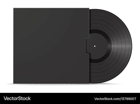 Vinyl Record And Sleeve Cover Royalty Free Vector Image