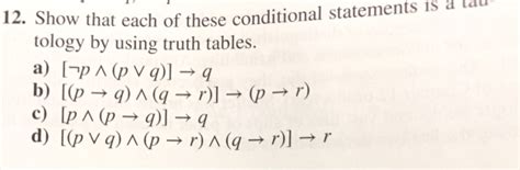 solved 14 show that each conditional statement in exercise