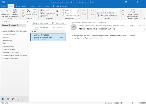 Configurar correo electrónico corporativo en Outlook 2019 Dimension