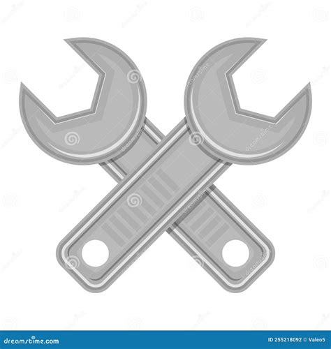 Icono Del Tornillo De Llave Inglesa Aislado En Fondo Blanco Concepto
