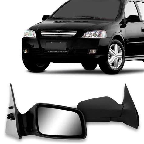 Retrovisor Astra 1998 À 2012 2 4 Portas Elétrico Preto Texturizado