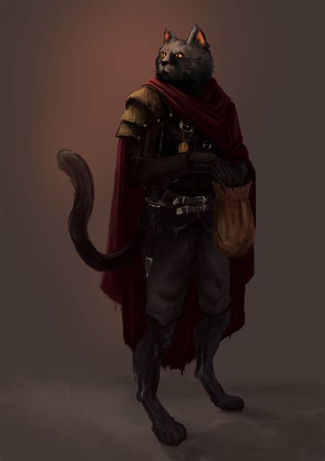 OC Art Finished My Rogue A Pretty Tabaxi R DnD