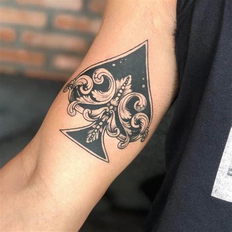 Creative Ace Tattoo Design Ideas Ace Of Spades Portgas D Ace One