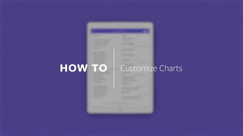 how to customize charts youtube