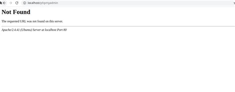 Php The Requested Was Not Found On This Server Afterinstalling