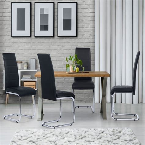 Chaise Noire Salle A Manger Chaises En Tissu Noir Pas Cher Pour Salle