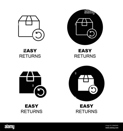 Easy Returns Icon Simple Returns Symbol Hassle Free Returns Emblem