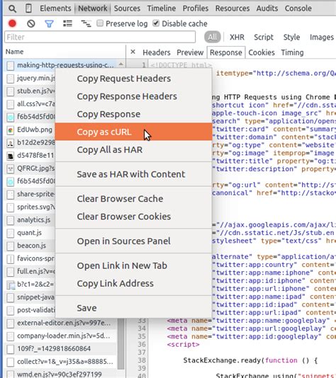 Making Requests Using Chrome Developer Tools Stack Overflow
