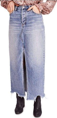 7 Ways To Style Denim Maxi Skirts In 2023 Denim Fashion Denim Maxi