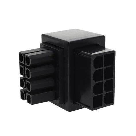 HGYCPP ATX 8Pin Female 90 Degree Angled To 8 Pin Male Power Adapter For