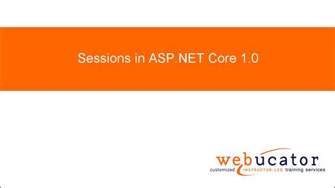 Sessions In ASP NET Core 1 0 YouTube