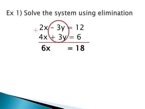 Ppt Solving Systems By Elimination Matrices Powerpoint Presentation