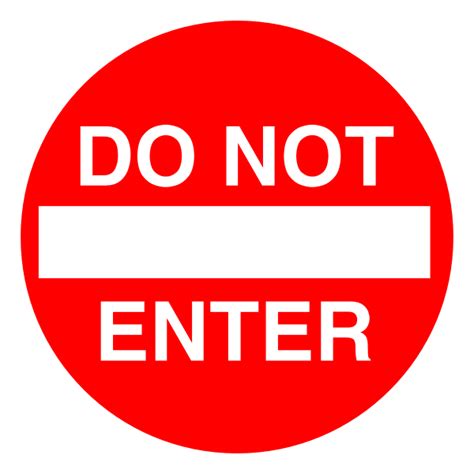Do Not Enter Traffic Sign Vector Image Free Svg