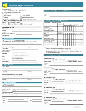 Fillable Online Individual Registration Form Ver Ref Ver 3 0 01 10