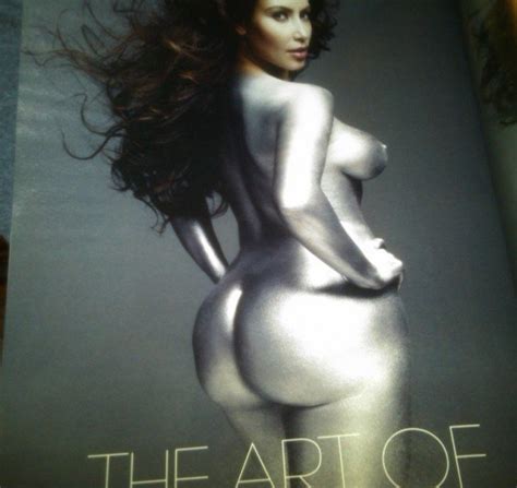 Kim Kardashian Silver Paint Mega Porn Pics
