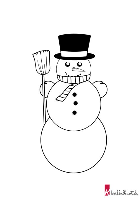 Schneemann Ausmalbilder Ausmalbild Winterbilder Ausmalen Zeichnen