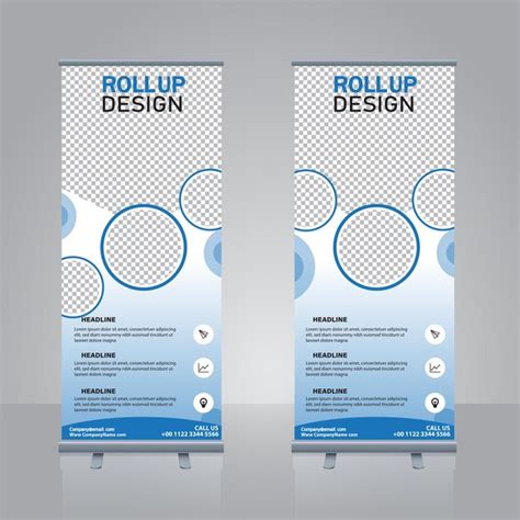 Premium Vector Business Roll Up Standee Banner Template