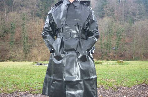 Shiny Black Rubber Mackintosh Cool Rubber Out In The Fores Flickr
