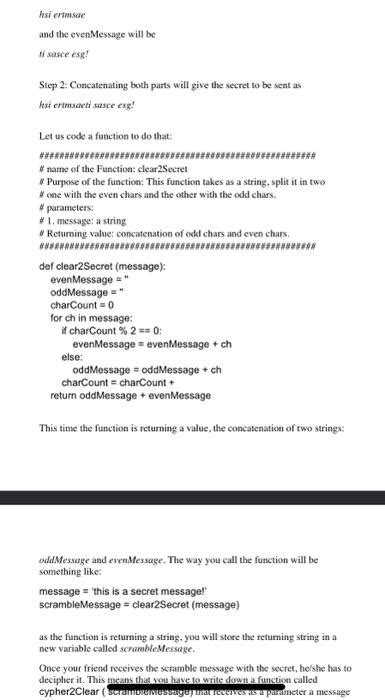 Decrypting Even And Odd Positions In Python Discount Smarys Org