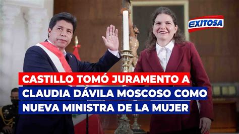 Presidente Pedro Castillo tomó juramento a Claudia Dávila Moscoso