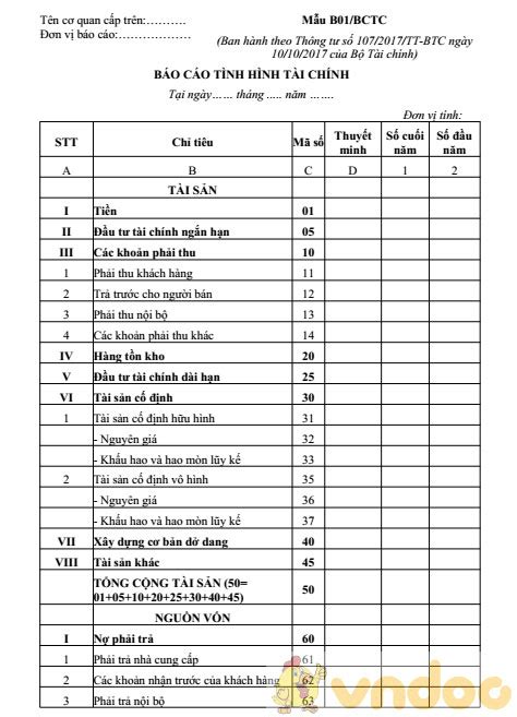 Mẫu B02 BCTC Báo cáo kết quả hoạt động HoaTieu vn