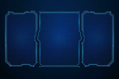 Sci Fi Futuristic User Interface HUD Template Frame Design Technology