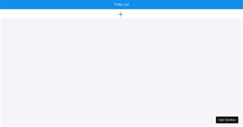 Todo List React Codesandbox