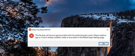 Troubleshooting The File Does Not Have An App Associated With It