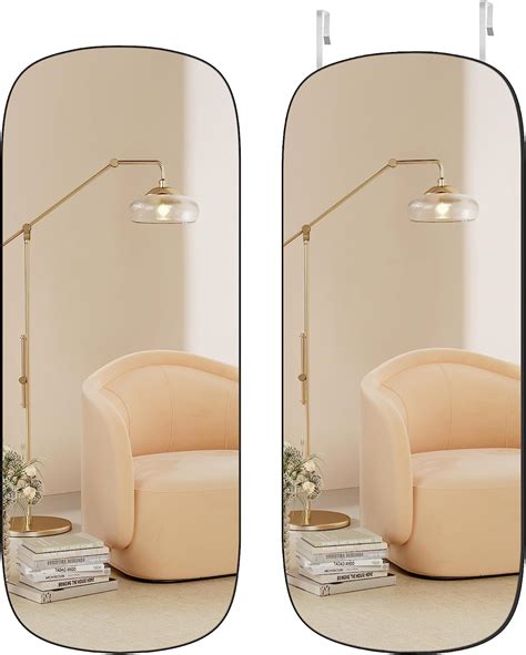 SONGMICS Miroir miroir mural arqué pleine longueur miroir pour porte