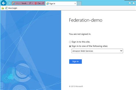 Enabling Federation To Aws Using Windows Active Directory Adfs And