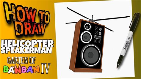 HOW TO DRAW HELICOPTER SPEAKERMAN FROM SKIBIDI TOILET EASY STEP BY