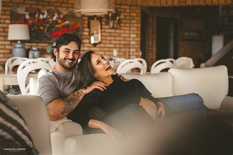 Fotos de grávida em casa Tamires e Dinho Fotos de Casamento em