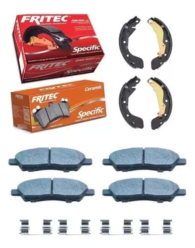 Kit Balatas Delanteras Y Traseras Versa 2017 2018 Fritec