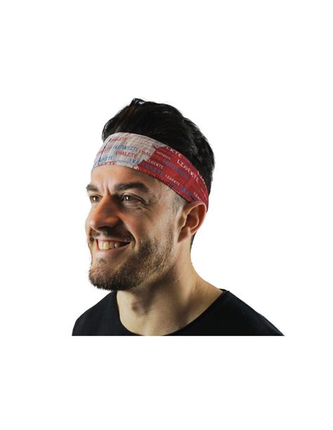 Bandeau sport à nouer Made in France motif Liberté Egalité Fraternité