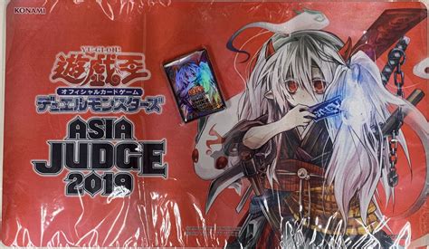 46割引レッド系豪華で新しい 遊戯王 幽鬼うさぎ プレイマット 未開封 公式 アジア JUDGE 遊戯王 トレーディングカードレッド系