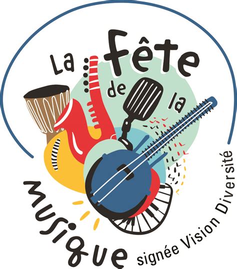 Fête de la Musique logo blanc Vision Diversité