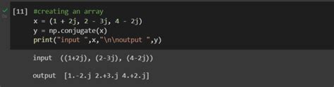 numpy conjugate return the complex conjugate element wise askpython