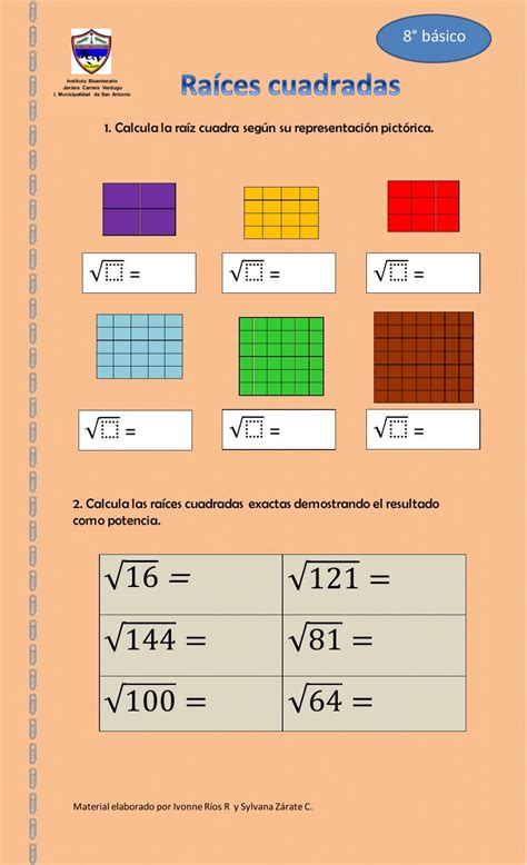 Raíces cuadradas exercise