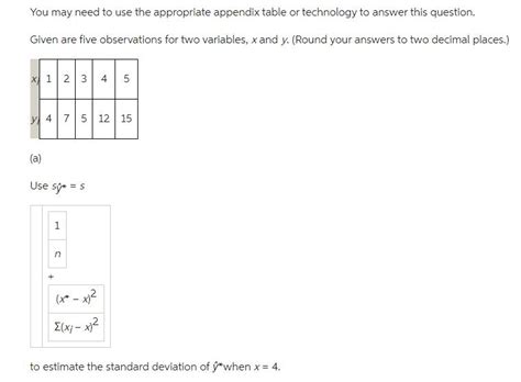 [solved] given are five observations for two varia solutioninn