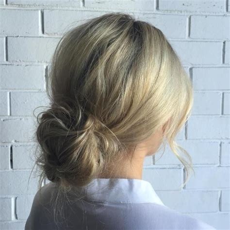 Best Low Bun Updo Hairstyles Ideas On Therighthairstyles Messy Bun
